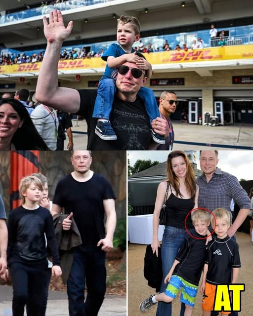 Elon Musk’S Son Amusingly Drumming On His Father’S Head During A New ...
